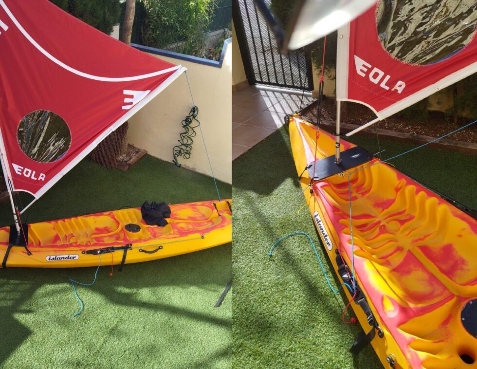 KAYAKS Y PADDLE CON VELA Y ACCESORIOS EOLA - Velaeola
